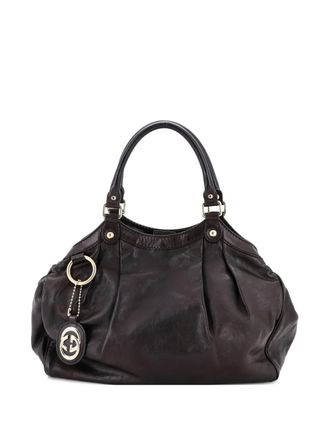 Gucci Sukey Leather Medium tote bag - Marron