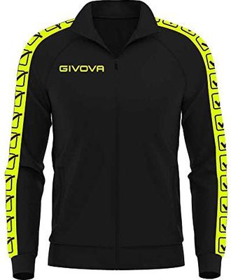 Givova Veste Tricot Band, Jaune Fluo Noir, L Mixte