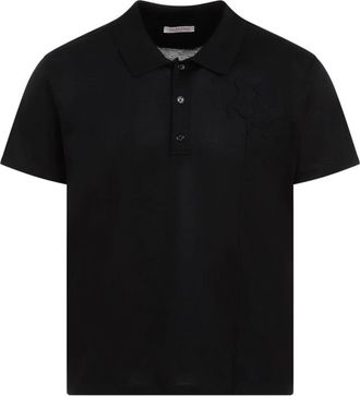 Valentino Garavani Homme, Tops, Noir, Taille: S Polo