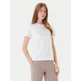 Guess T-Shirt V5YI13J 1314 Wei&szlig; Regular Fit