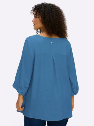 Sheego Klassische Bluse Tunika 3/4-Arm