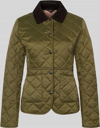 Barbour Shaped Fit Steppjacke mit Cord-Kragen Modell DEVERON