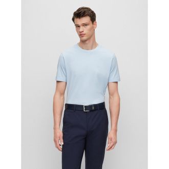 HUGO BOSS T-Shirt Thompson 50468347 Himmelblau Regular Fit