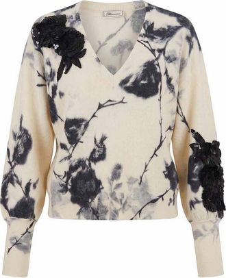 Blumarine Pull Col Rond - Rose