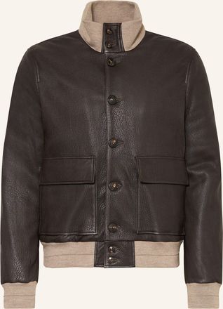 Manzoni24 Manzoni 24 Lederjacke braun