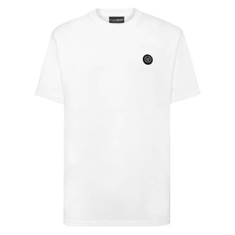 Plein Sport Homme, Tops, Blanc, Taille: 4XL T-Shirt Col Rond Tigre