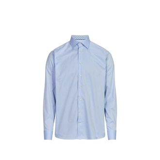 Eton Chemise droite col classique en coton