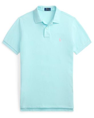 Ralph Lauren Piqu&eacute;-Poloshirt mit Logo-Stickerei, Custom Slim Fit in