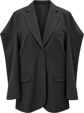 Meimeij M6Iah9 Blazer Oversize - Femme - Vestes - Noir - Taille: 38 FR