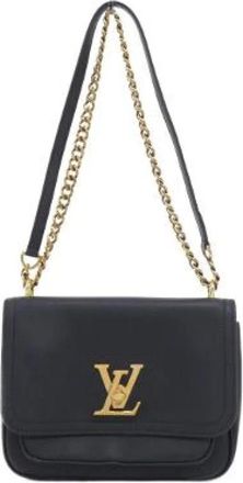 Louis Vuitton Pre-owned Sac port&eacute; &eacute;paule Lockme en cuir de veau - Femme - Pre-owned - Noir - Taille: ONE Size