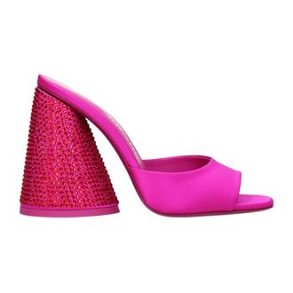 The Attico Femme, Chaussures, Rose, Taille: 38 EU Sandales plateforme en satin