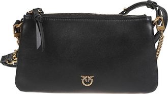 Pinko Pinko, Femme, Sacs, Noir, Taille: ONE Size Double Mini Bag