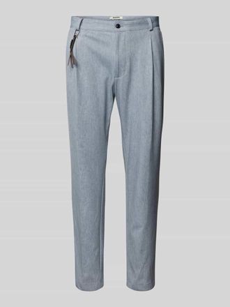 CG - Club of Gents Tapered Fit Bundfaltenhose mit Applikation Modell Olf
