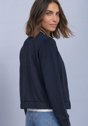 Street One Sweatjacke Langarm Jacke im Silk-Look mit Zipper