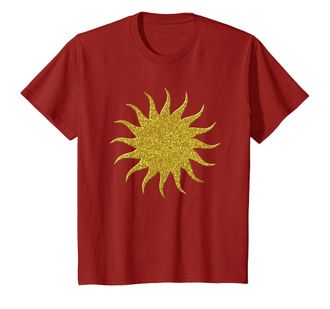 SunFrot Sonne, Sonnensystem Goldene Retro-Symbol T-Shirt