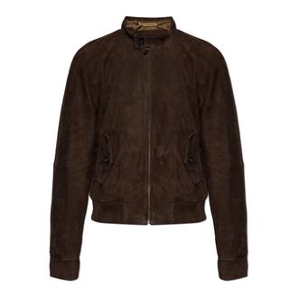 Dsquared2 Wildlederjacke mit Knopfkragen - - Jackets - Herren - Braun - L