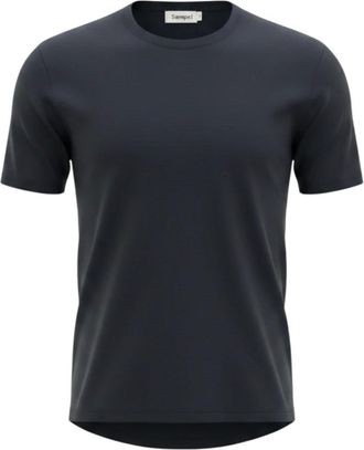 Sunspel T-shirt lourd en coton Supima coupe d&eacute;contract&eacute;e - Homme - Tops - Bleu - Taille: L