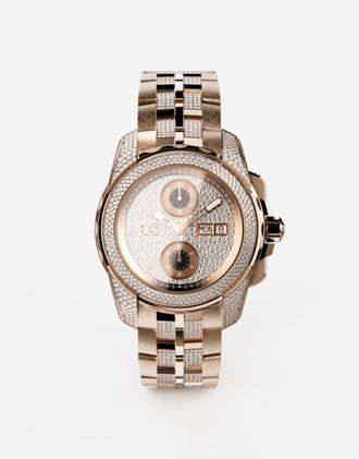 Dolce & Gabbana Ds5 Uhr Ros&eacute;gold Mit Diamant-pav&eacute; - Mann Uhren Gold Onesize