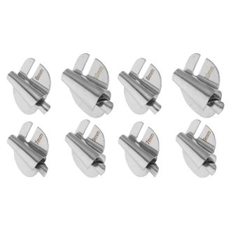 Supvox 8 St&uuml;ck Rollsaumfu&szlig; f&uuml;r N&auml;hmaschinen Verstellbare Saumf&uuml;&szlig;e 7-10mm aus Metall Vielseitiges Zubeh&ouml;r f&uuml;r Kantenverarbeitung bei Kleidung und Stoffen