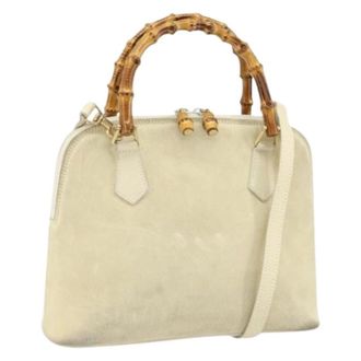 Gucci Pre-owned Wildleder Handtasche - - Pre-owned - Damen - Beige - ONE SIZE