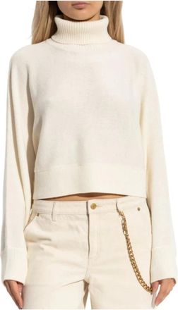 Michael Kors Femme, Pulls, Beige, Taille: 40 FR Jersey en laine