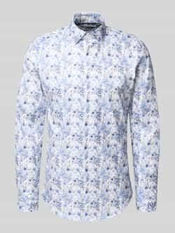 Jake*s Slim Fit Business Hemd aus Baumwolle mit Kentkragen