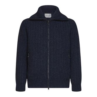Roberto Collina Camionneur zip - Homme - Pulls - Bleu - Taille: XL