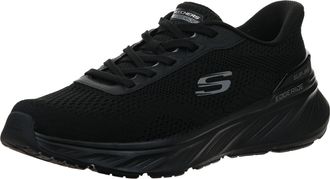 Skechers Herren Edgeride Erlson Sneaker, Black Knit/Pu, 47.5 EU