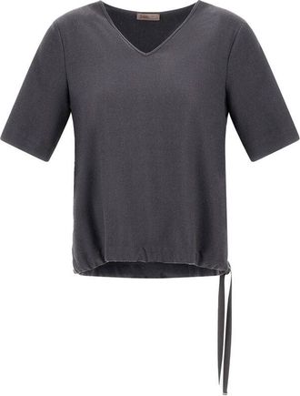 Herno Damen T-Shirt aus Flanell