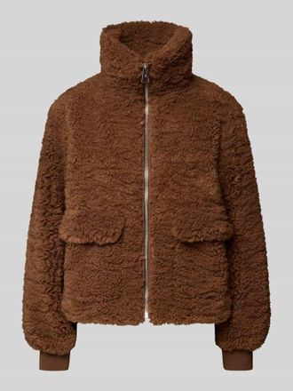 Marc O'Polo Boxy Fit Teddy-Jacke mit Pattentaschen