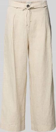 Christian Berg Leinenhose mit Bindeg&uuml;rtel