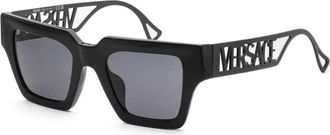 Versace Femme, Accessoires, Noir, Taille: ONE Size Acetate Square Frame Lunettes de soleil