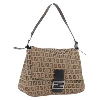 Fendi Pre-owned Zucchino Canvas Schultertasche - - Pre-owned - Damen - Braun - ONE SIZE