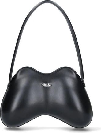 Diesel Shopper & Totes - Minimalist Black Tote Bag With Silver Logo - Gr. unisize - in Schwarz - f&uuml;r Damen