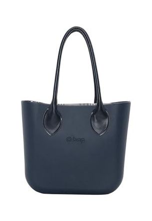 O bag Sac &agrave; main mini en Compos&eacute; thermoplastique, bleu marine (29 X 31 X 12 cm)