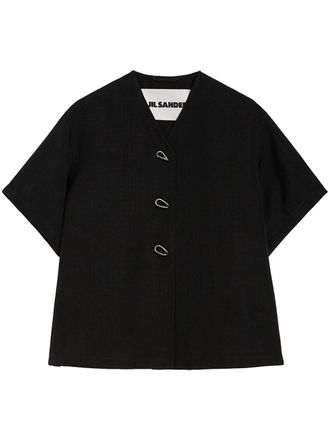 Jil Sander chemise à manches courtes - Noir