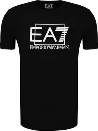 Emporio Armani T-shirt pour homme EA7 3RPT09 PJ02Z, manches courtes, col rond, Noir, XL