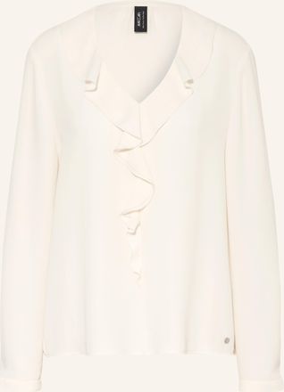 Marc Cain Blusenshirt Mit Volants weiss