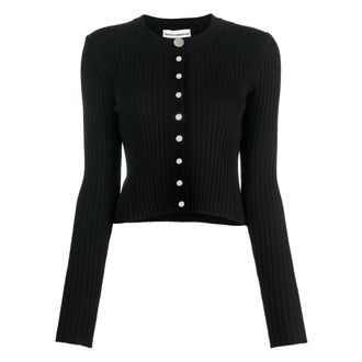 Paco Rabanne Cardigan mit Kn&ouml;pfen - - Knitwear - Damen - Schwarzk - XS