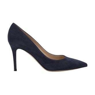 Gianvito Rossi Escarpin pointu en daim 85 mm - Femme - Chaussures - Bleu - Taille: 37 1/2 EU