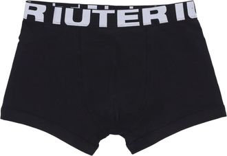 Iuter Schwarze Boxershorts mit Elastischem Bund - - Underwear - Herren - Schwarzk - M/L
