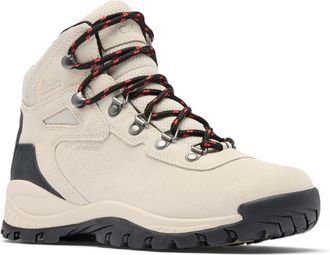Columbia Damen Newton Ridge Plus Wp Amped Mid Rise Trekking-und Wanderstiefel, Cloud Grey Poppy Red, 36.5 EU