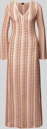 Gina Tricot Slim Fit Maxikleid in Strick-Optik