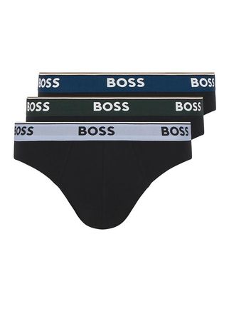 HUGO BOSS Herren Slips schwarz Baumwolle & Mix unifarben