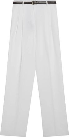 Max Mara Femme, Pantalons, Blanc, Taille: 40 FR MstDivo Long Pantalons