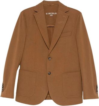 Circolo 1901 Homme, Vestes, Brun, Taille: M Giacca Blazer Monopetto Light Fleece