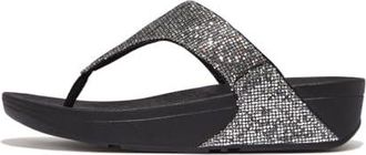 FitFlop Femme Lulu Glitterball Sandales &agrave; Tige dorteil Tongues, Argent&eacute;, 38.5 EU