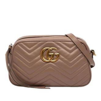 Gucci Sac bandouli&egrave;re matelass&eacute; Pre-owned - Femme - Pre-owned - Brun - Taille: ONE Size