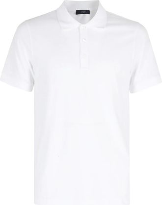 Fay Homme, Tops, Blanc, Taille: 2XL Polo en piqu&eacute;