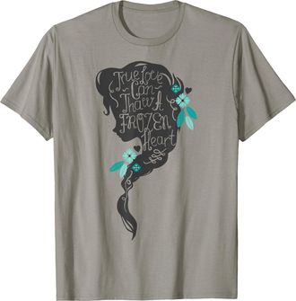 Disney Die Eiskönigin Elsa Love Thaws Grafik-T-Shirt mit Kopfprofil T-Shirt